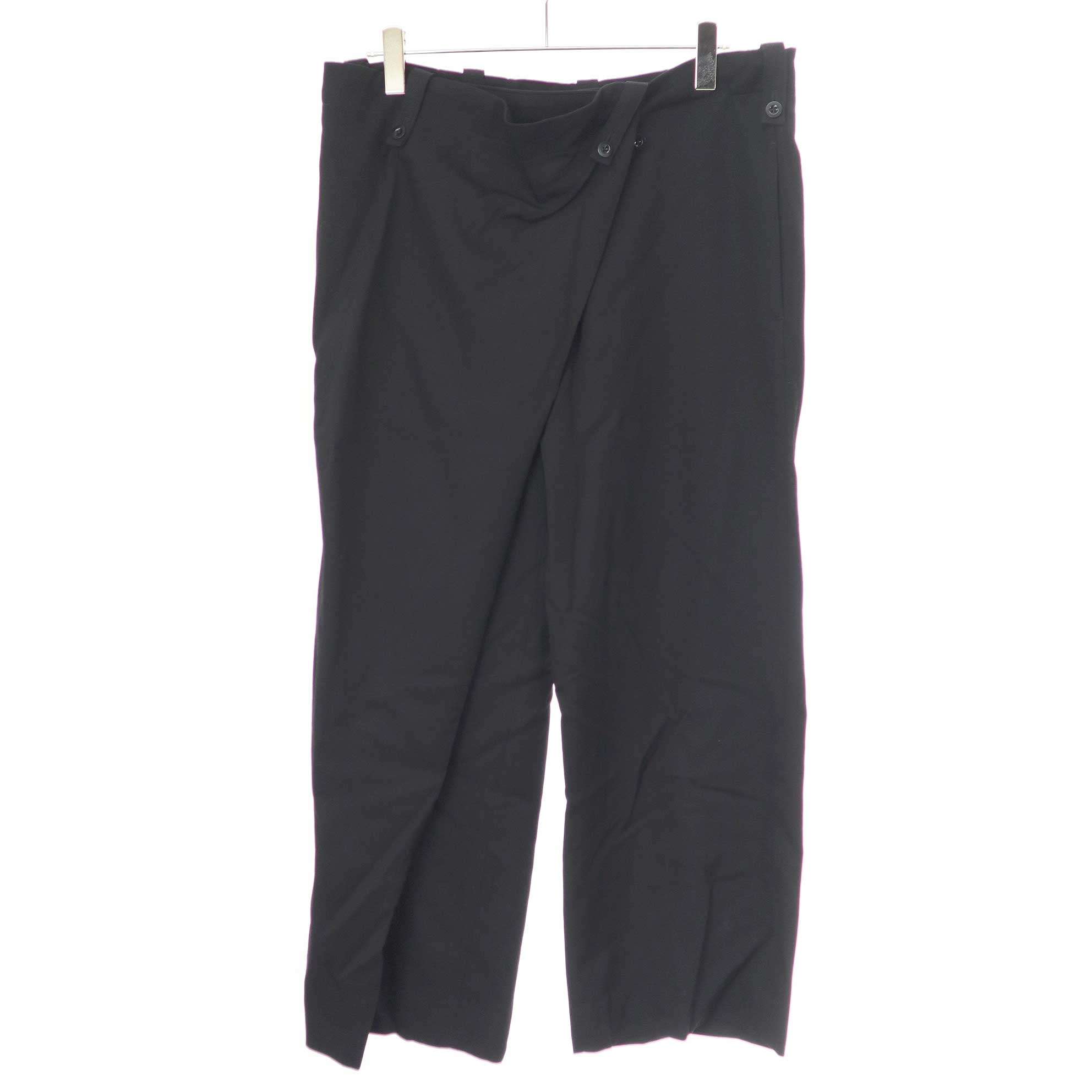 ヨウジヤマモト プールオム 10AW レーヨンウールワイドラップパンツ HC-P02-201 | ブランド服 買取の専門店 モードスケープ